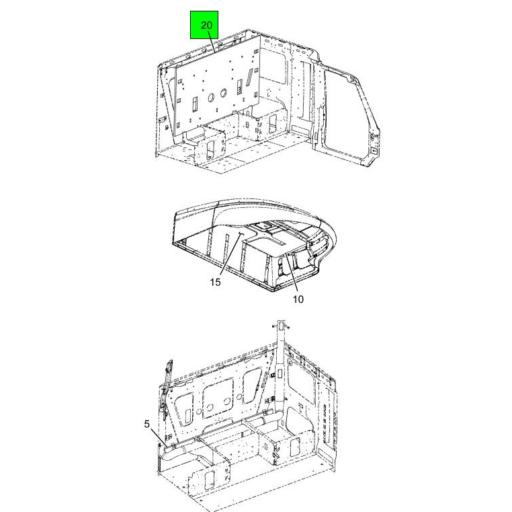 4057879C1 Navistar International | Cab Back Panel Insulator | Source ...