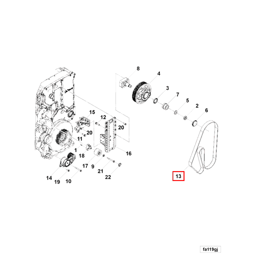 3106099 Cummins | V Ribbed Belt | Source One Parts Center