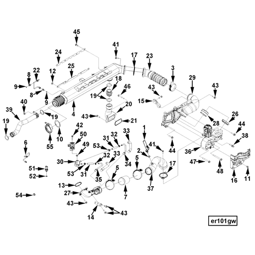4955969 Cummins | Exhaust Recirculation Valve Kit | Source One Parts Center