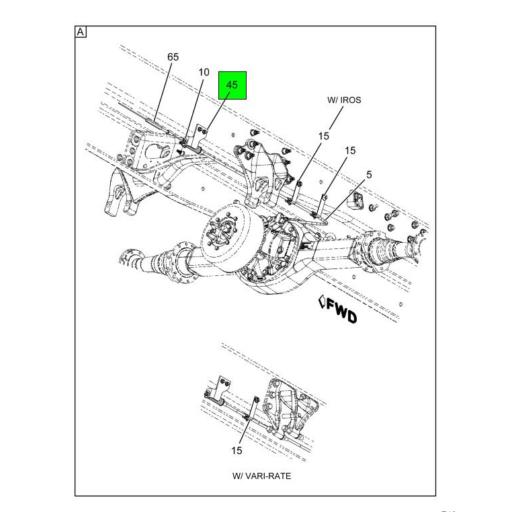 4096177C3 Navistar International | Rear Brake Cable Mounting Bracket ...