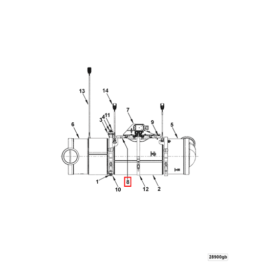2871653 Cummins | Air Tube | Source One Parts Center