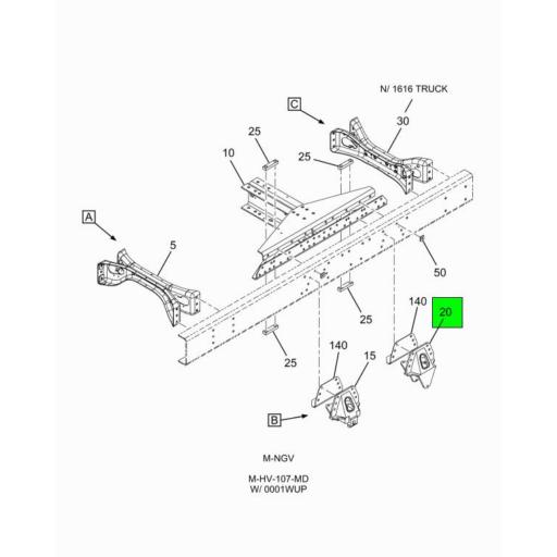 H57625004 Navistar International | Rear Spring Bracket | Source One ...