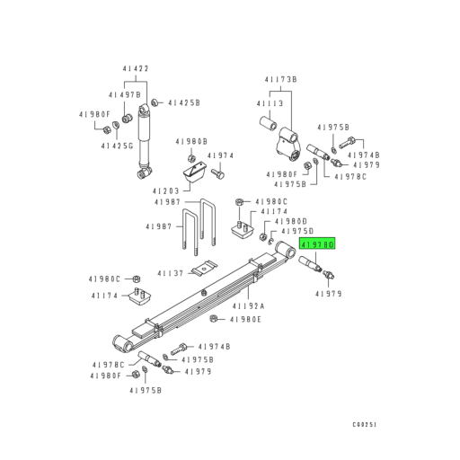 MC114570 Mitsubishi FUSO | Rear Suspension Spring Pin | Source One ...