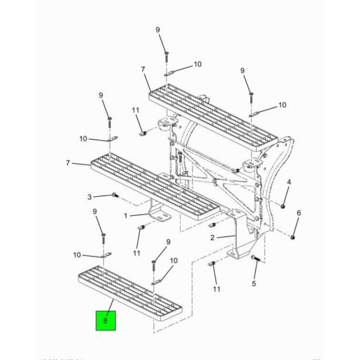 6714809C1 Navistar International | Aluminum Self-Cleaning Step | Source ...