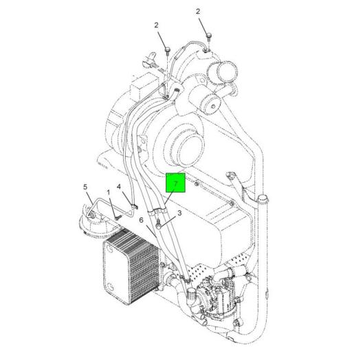 1885360C94 Navistar International | High-Pressure Turbo Oil Drain Tube ...