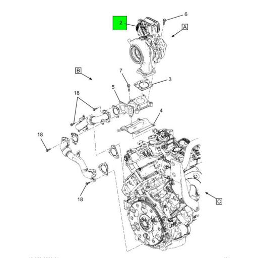 6042212C91 Navistar International | Turbocharger Assembly Compressor ...