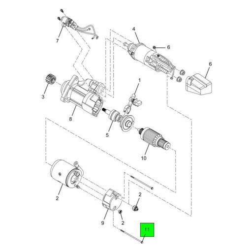 2605409C1 Navistar International | Through-Bolt for Generator or ...