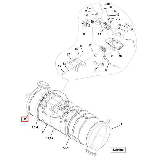5300651CUM Kenworth | Aftertreatment Outlet Module | Source One Parts ...