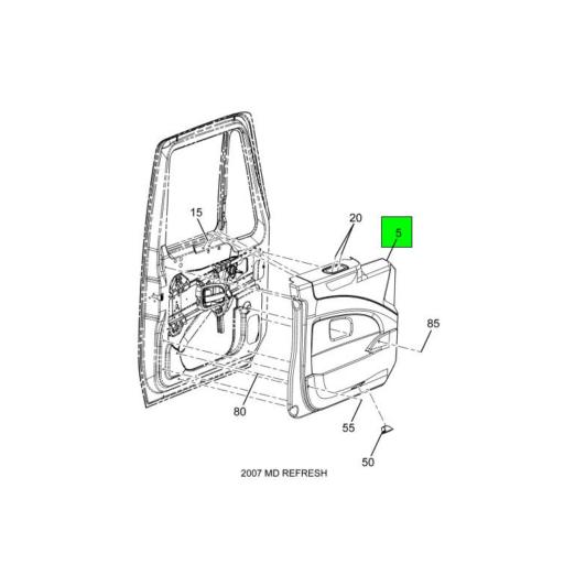 3612537C93 Navistar International | Door Panel Trim Left-Hand Front ...