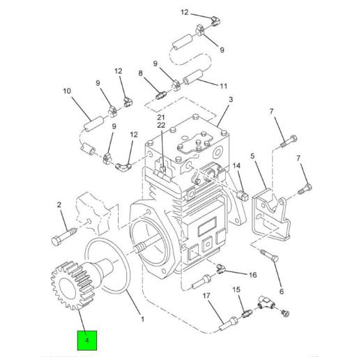 1830070C1 Navistar International | Air Compressor Drive Gear Without ...