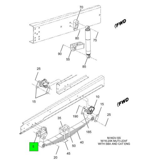 3541825C4 Navistar International | Front Support 10-14K SB | Source One ...