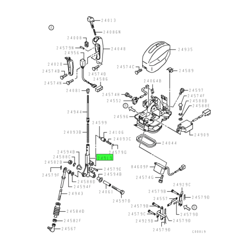 ME696726 Mitsubishi FUSO | Automatic Transmission Shift Lever | Source ...