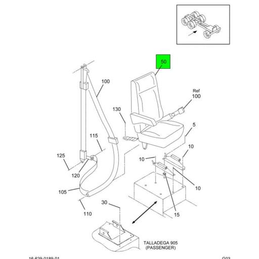 2026944C91 Navistar International | Passenger Seat T900F High Gray ...