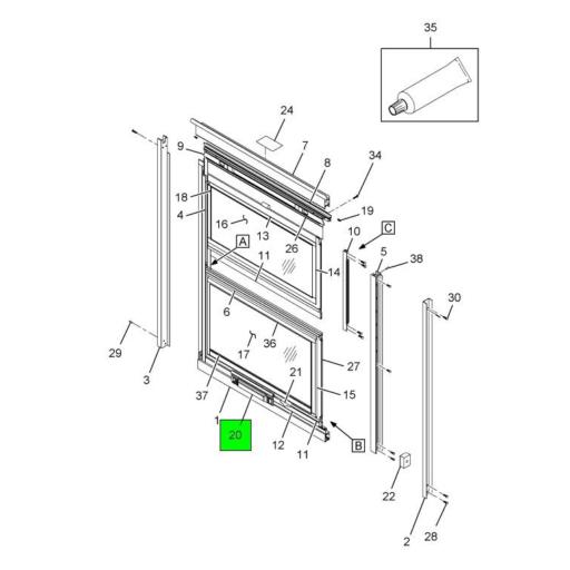 2209523C1 IC Bus | Emergency Window Kick-Out Handle | Source One Parts ...