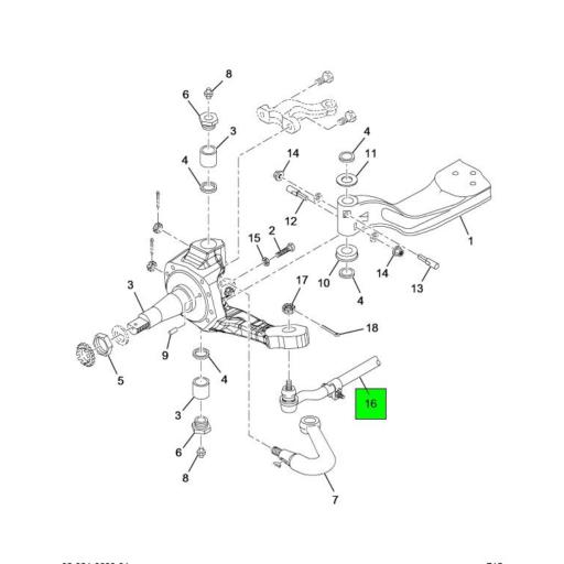 2602538C91 Navistar International | Front Axle Tie Rod with Ends ...