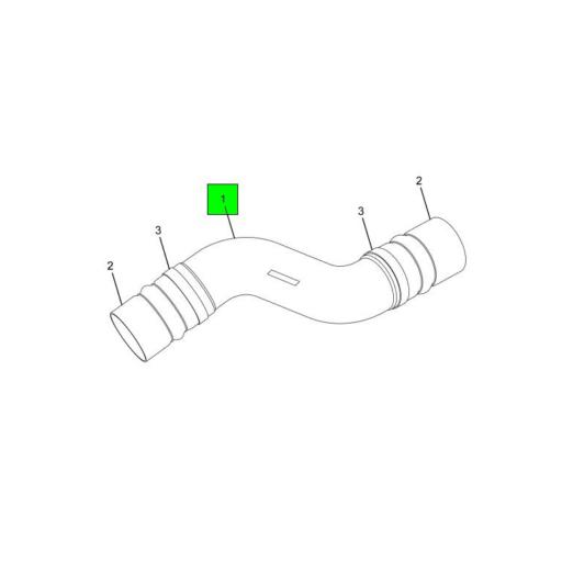 3672939C1 Navistar International | PIPE RADIATOR CHARGE AIR COOLER HOT ...