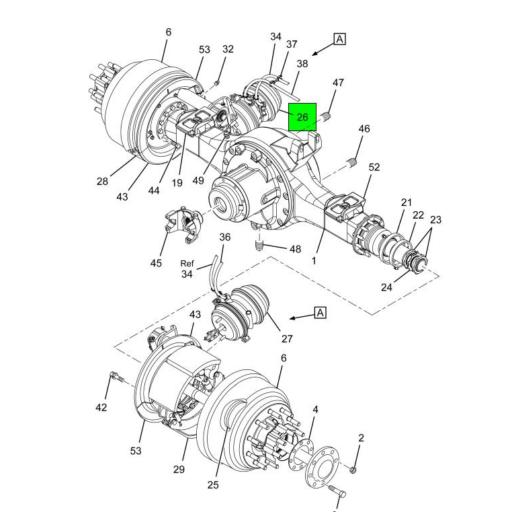 ZAJ3226951 Navistar International | Brake Chamber Combination Long ...