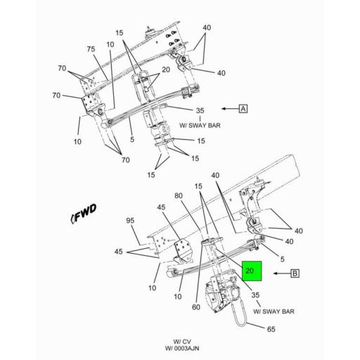 4089966C2 Navistar International | Front Leaf Spring U-Bolt Seat ...