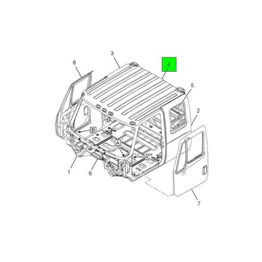 3572685C92 Navistar International | Welded Extended Aero Panel Assembly ...