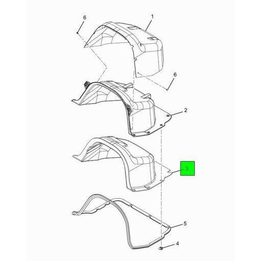 4258603C1 Navistar International | Cab Engine Cover Insulator | Source ...
