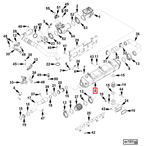 2892893 Cummins | Exhaust Gas Recirculation Cooler | Source One Parts ...