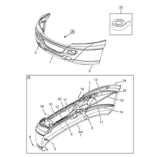 4073945C91 Navistar International | Front Bumper Assembly MIC Standard ...