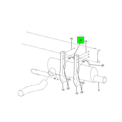 3582334C1 Navistar International | Muffler Support Strap | Source One ...