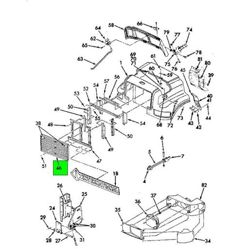 1654267C2 Navistar International | Upper Grille Assembly | Source One ...