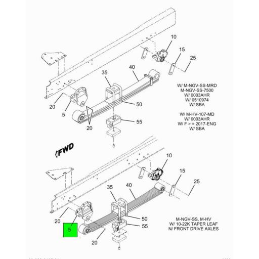 3541828C4 Navistar International | Front Support 16-20K SB | Source One ...