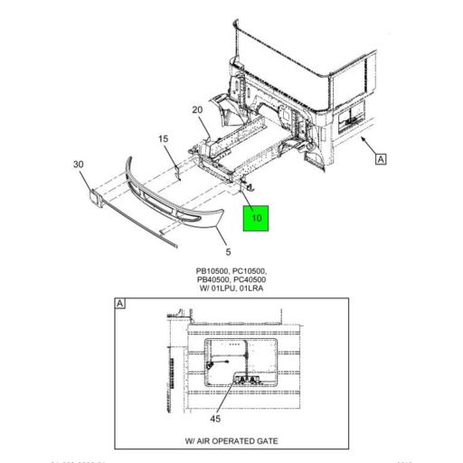 3547618C2 Navistar International | Bracket Front Bumper Support ...