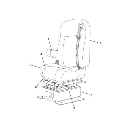 2220713C91 Navistar International | Driver Seat National Air 42 oz VNL ...