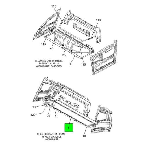 6130408C93 Navistar International | Base Mattress Fixed Upper Bunk ...