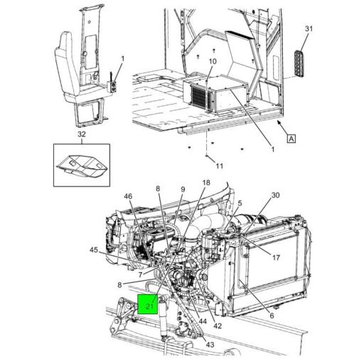 3601747C1 Navistar International | Underbody Heater Tee | Source One ...