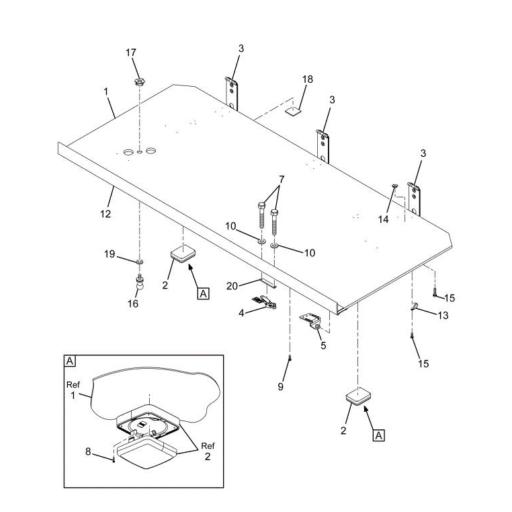 3614706C95 Navistar International | Lower Bunk Mattress Base Assembly ...