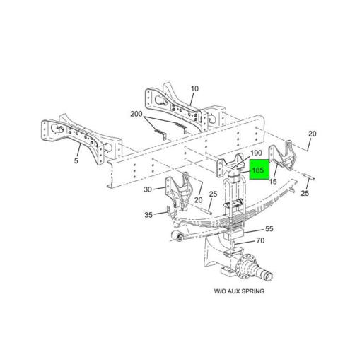 3554212C93 Navistar International | Auxiliary Chassis Spring | Source ...