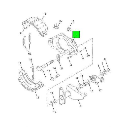 ETN0805857 Navistar International | Brake Spider Assembly with Anchor ...