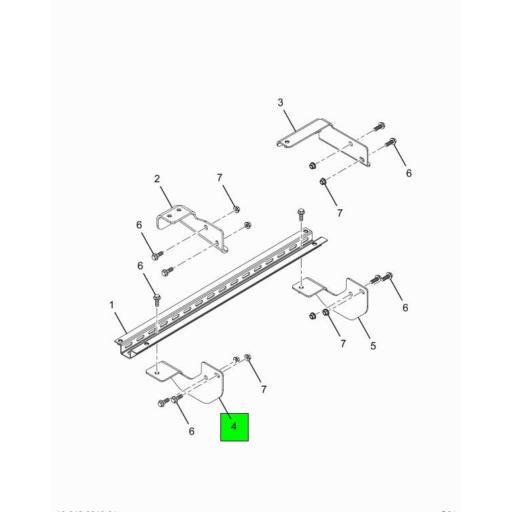 4161029C4 Navistar International | Lower Front Step Support Assembly ...