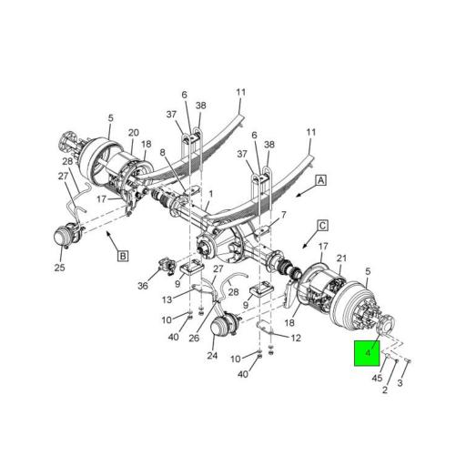 3566966C1 Navistar International | GASKET AXLE SHAFT FLANGE - 10 Pack ...