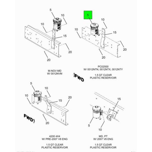 4043004C91 Navistar International | Power Steering Reservoir | Source ...