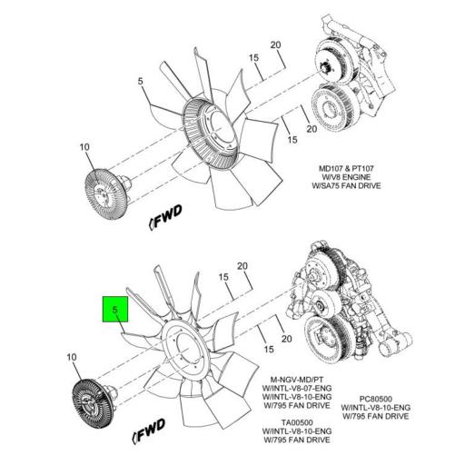3588825C1 Navistar International | Engine Cooling Fan | Source One ...
