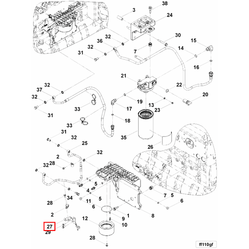 3689231CUM Kenworth | Fuel Plumbing Bracket | Source One Parts Center