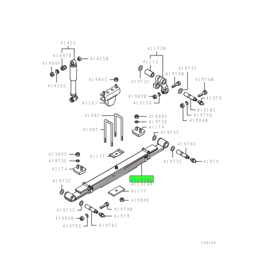 MK473028 Mitsubishi FUSO | Spring Assembly | Source One Parts Center