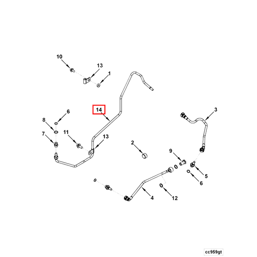4948034 Cummins | Compressor Water Outlet Tube | Source One Parts Center