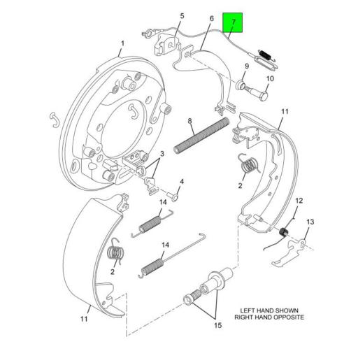 2506282C91 Navistar International | Parking Brake Cable with Fittings ...