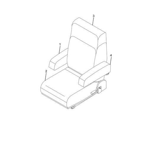 3547087C91 Navistar International | SEAT HIGH BACK PASSENGER STATIC ...