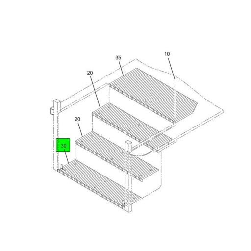 446461010 IC Bus | TREAD STEP BOTTOM BLACK 2 1/2 STRIP | Source One ...