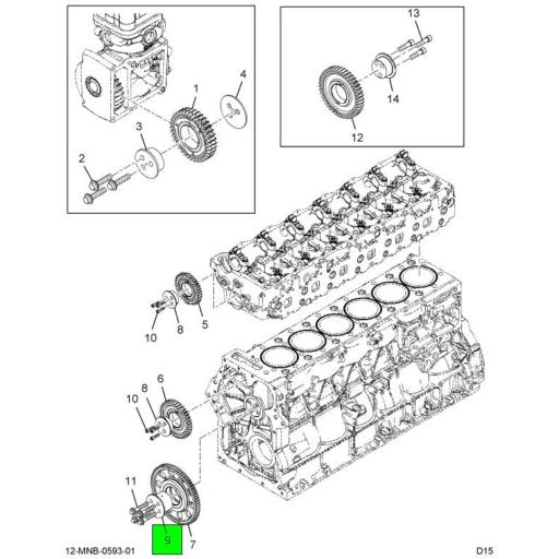 7096069C1 Navistar International | Big Gear Shaft | Source One Parts Center