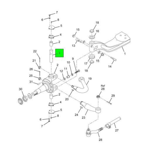 2505492C91 Navistar International | King Pin Kit | Source One Parts Center