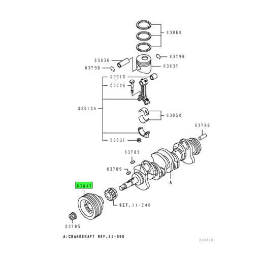 ME012357 Mitsubishi FUSO | Crankshaft Pulley | Source One Parts Center