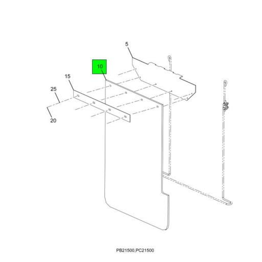 438730001 Navistar International | MUD- FLAP LEFT REAR ANTI-SAIL/ANTI ...